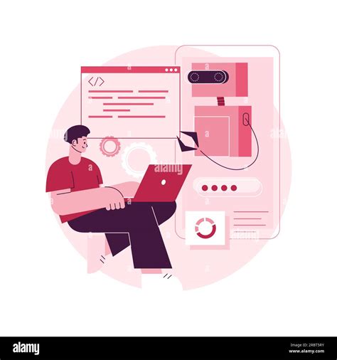 Chatbot Development Platform Abstract Concept Vector Illustration