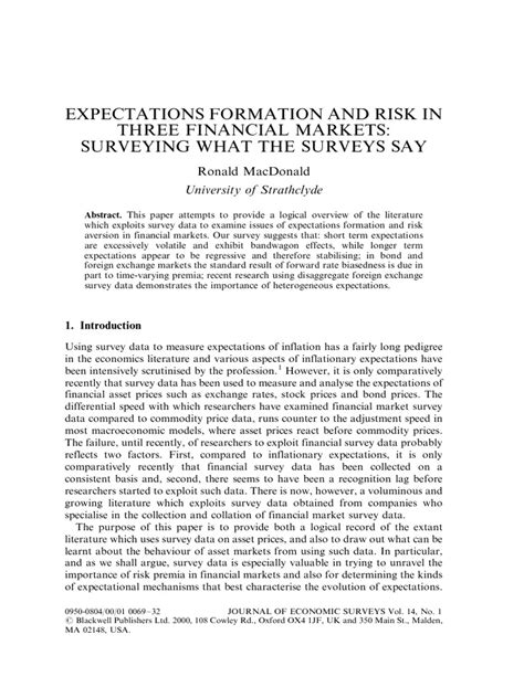 Macdonald 2000 Pdf Ordinary Least Squares Errors And Residuals