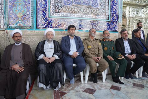 حضور آیت الله املی لاریجانی در تجمع مردم قم در محکومیت جنایات اسرائیل
