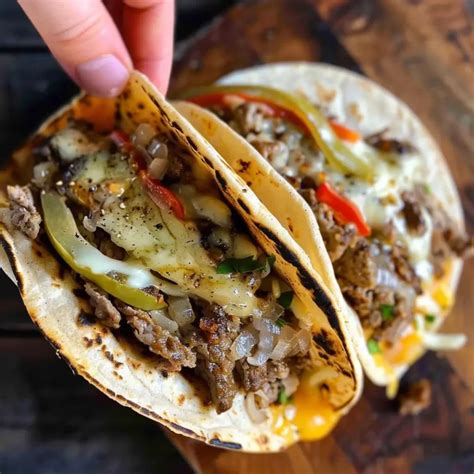 Smashed Philly Cheesesteak Tacos Recipe Recipes Own
