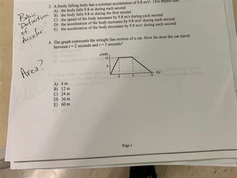 Solved A Freely Falling Body Has A Constant Acceleration Chegg