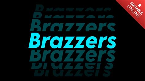 Brazzers Turquoise Stacked Text Effect Generator