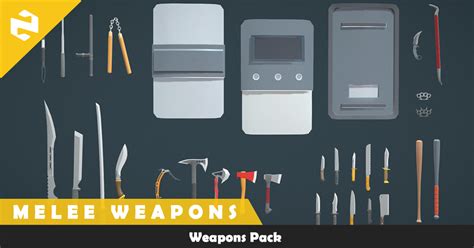 Weapons Pack Melee Weapons 3d Weapons Unity Asset Store
