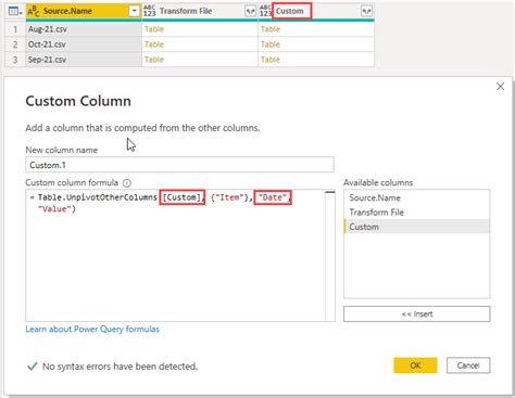 Combine Files With Different Column Names In Power Query • My Online