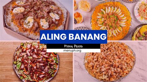 Aling Banang Menu Philippines And Updated Prices 2025