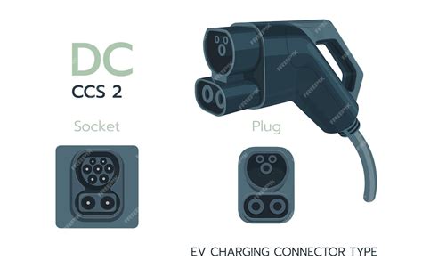 Premium Vector Ccs2 Dc Standard Charging Connector Electric Car