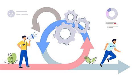 Diagram Illustrating The Agile Life Cycle For Software Development Methodology In Business