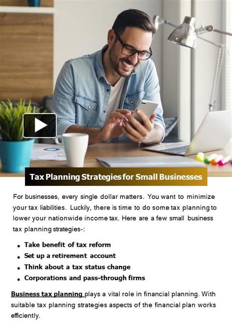 Ppt Tax Planning Strategies For Small Businesses Powerpoint