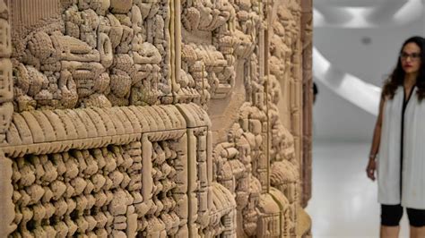 3d Printed Sand Wall Created By Barry Wark At Museum Of The Future
