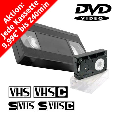 Videokassetten digitalisieren auf DVD ab 6,95€ pro Kassette ...