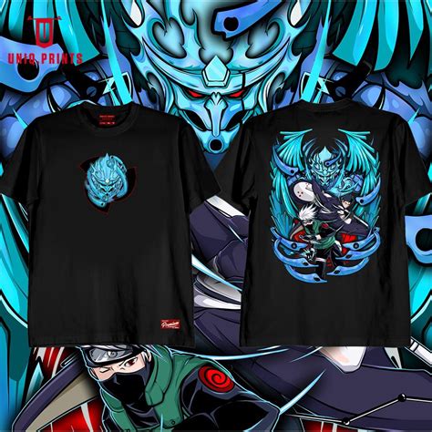 Uniqprints Naruto Kakashi Obito Susanoo Graphic Cotton Tshirt For Men