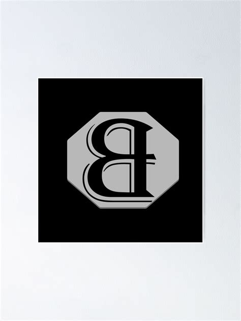 Backwards Letter Letter B Illustration Poster For Sale By Eyad Emam Redbubble