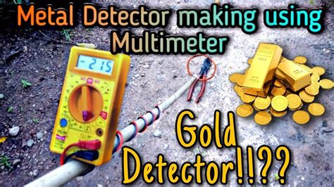 How To Make Metal Detector Using Multimeter Youtube