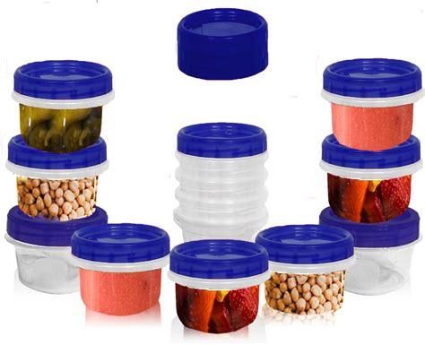 Homeygear 12 Pack Small Twist Top Food Storage Deli Containers Leak