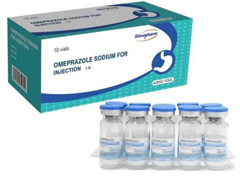 Omeprazole Sodium For Injection 40mg 10ml Digestive System Medicines