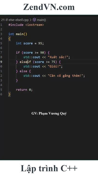 Học C 21 Câu Hỏi 01 If Else Elseif Laptrinh Hoclaptrinh