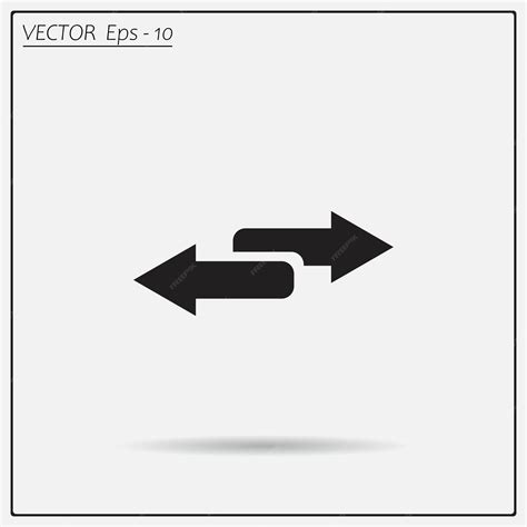 Premium Vector The Left And Right Arrows Icon Arrows Symbol