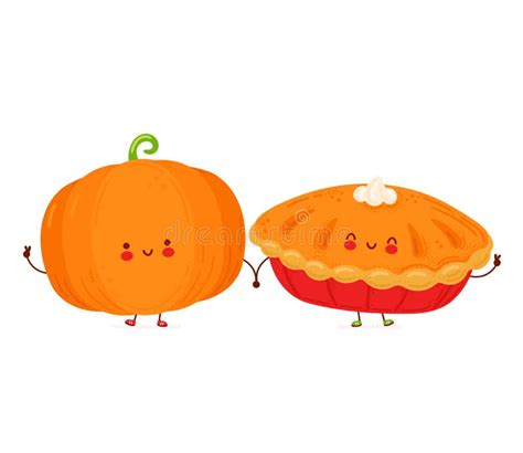 Cute Cartoon Pumpkin Pie