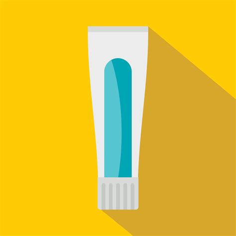 Tube Of Toothpaste Icon Flat Style 15211403 Vector Art At Vecteezy