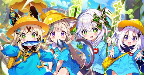 原神 げんしん ようちえん じゃこめしぱらだいす！のイラスト Pixiv