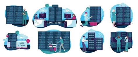 Data Center Icons Set 31983443 Vector Art At Vecteezy