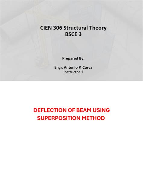 Structural Theory 1 Method Of Superposition Pdf Beam Structure