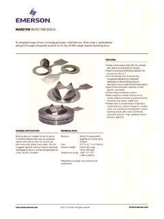 Marston Bursting Discs Emerson Marston Bursting Discs PDF PRO