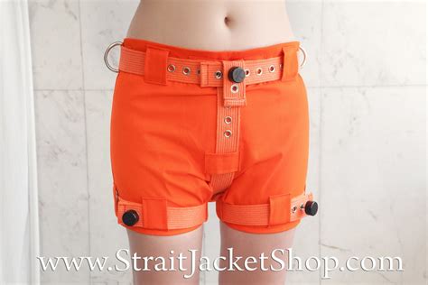 Orange Heavy Duty Lockable Diaper Cover Pants Anti Diaper Removal