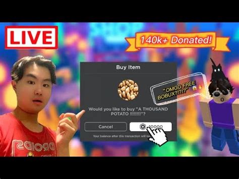 PLS DONATE LIVE FREE ROBUX DONATING ROBUX TO FANS K Donated YouTube