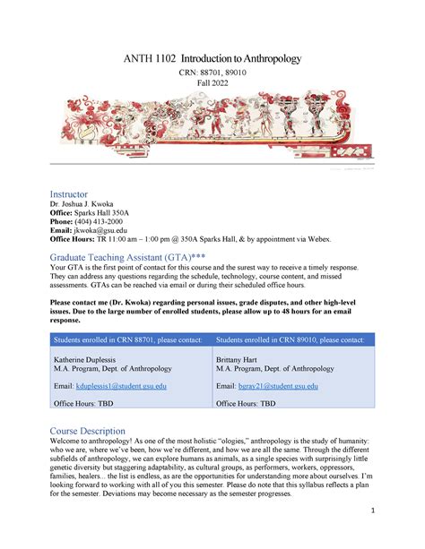 Anth 1102 Online Fall 2022 Anth 1102 Introduction To Anthropology Crn 88701 89010 Fall