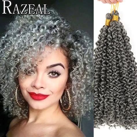 Razeal Freetress Crochet Braiding Hair 14inch Curly Hair Weaves Curly