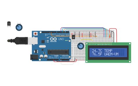 Circuit Design Lm35 Lcd Tinkercad