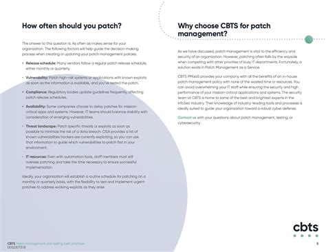 Patch Management And Testing Best Practices