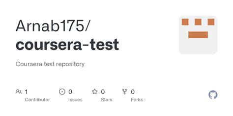GitHub Arnab175 Coursera Test Coursera Test Repository