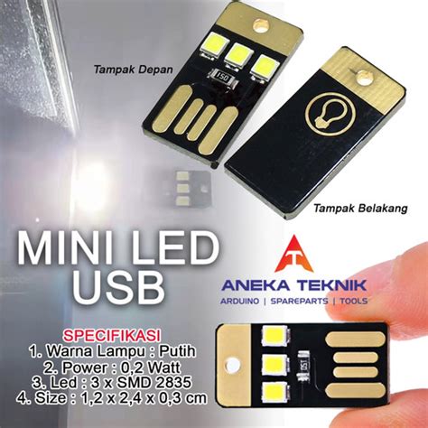 Jual MINI LED USB Lampu Malam Keyboard Laptop Emergency Light Lamp Jakarta Barat Toko