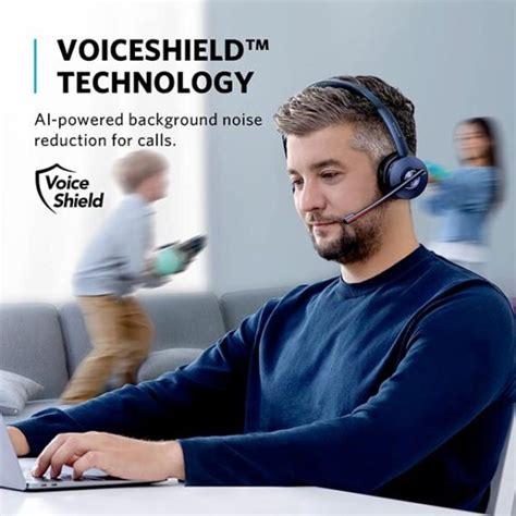 Anker PowerConf H700 - Active Noise Cancelling Bluetooth Headset with ...