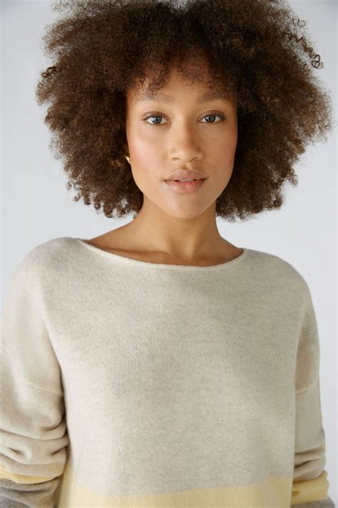 Pullover Light Brown White