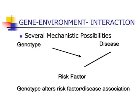 Ppt Gene Environment Interaction Powerpoint Presentation Free