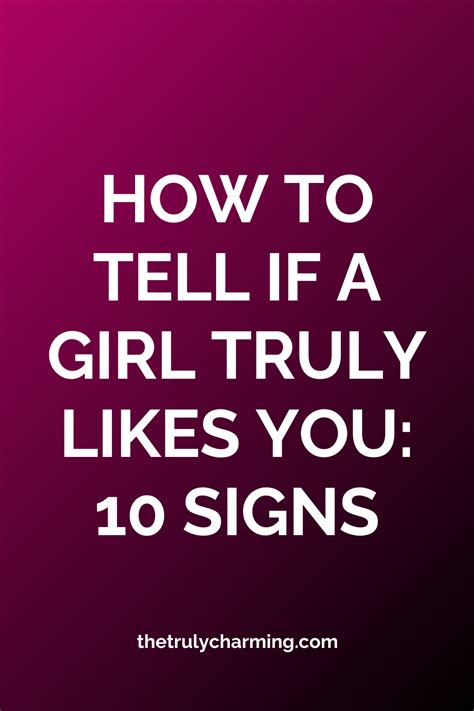 How To Tell If A Woman Truly Likes You 10 Body Language Signs Artofit