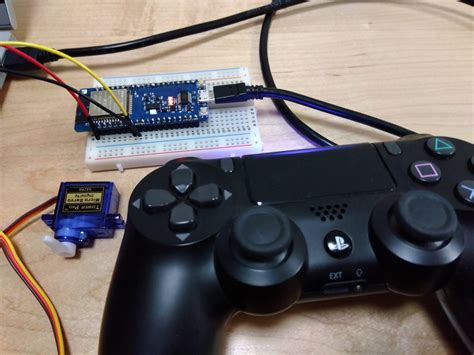 esp32とps4コントローラーdualshock4をbluetooth接続してサーボモーター制御 ふくのログ