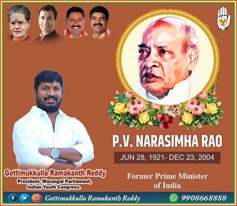 Remembering Shri P V Gottimukkulla Ramakanth Reddy