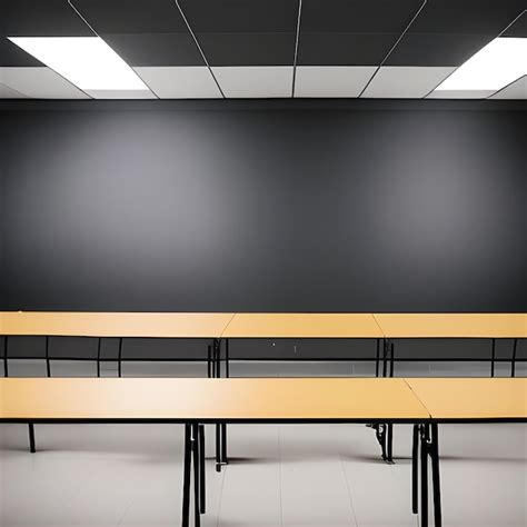 Premium Ai Image Empty Classroom