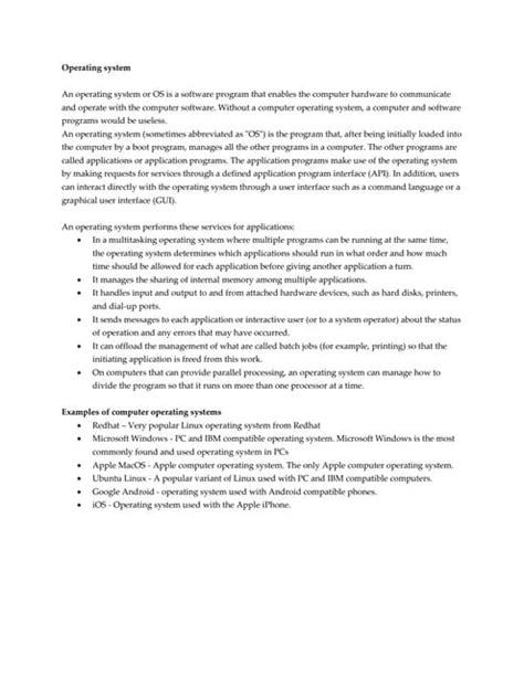 operating system presentation pptx operating systems computer