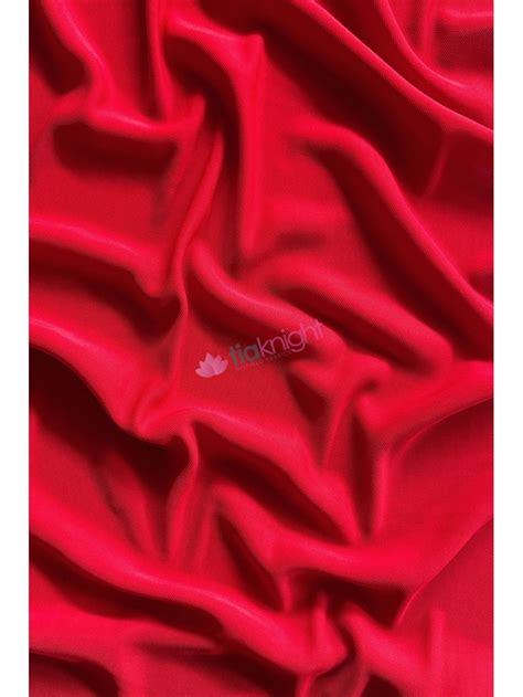Lucci Stretch Heavy Semi Sheer Lining Fabric Red Sq872 Rd