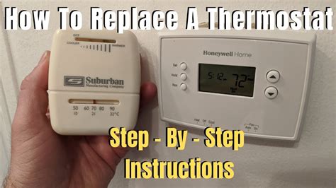 How To Replace A Thermostat Youtube