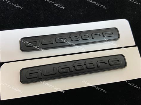 Q7 Matte Black Badges Pack For Audi Q7 55tfsi Exclusive Edition H
