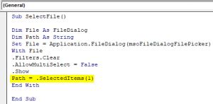 Vba Filedialog How To Use Filedialog Object In Excel Vba With Example