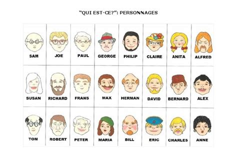 Qui Est Ce Personnages Pdf