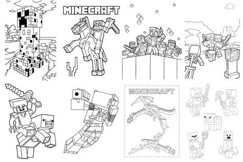 Desenhos Para Colorir Minecraft Imprimir