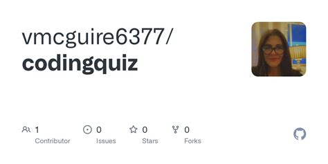 Github Vmcguire6377codingquiz